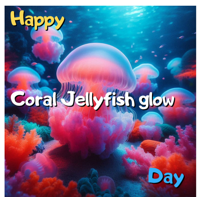 Copy of Purple Joyful Happy Coral Jellyfish Glow Day Instagram Post ...