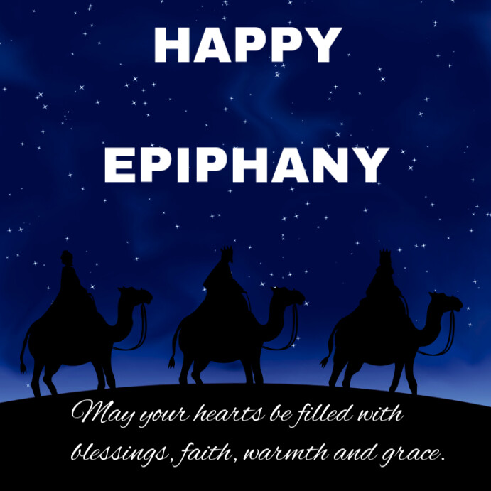 Purple Joyful Happy Epiphany Day Instagram Post Template | PosterMyWall