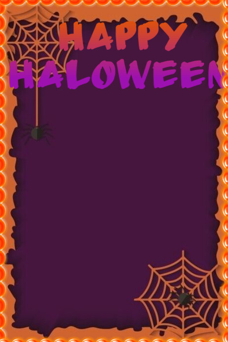 Purple Joyful Happy Halloween Poster Template | PosterMyWall