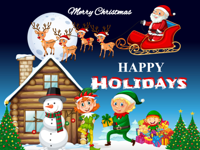 Purple Joyful Happy Holidays , Merry Christmas Yard Sign Template ...