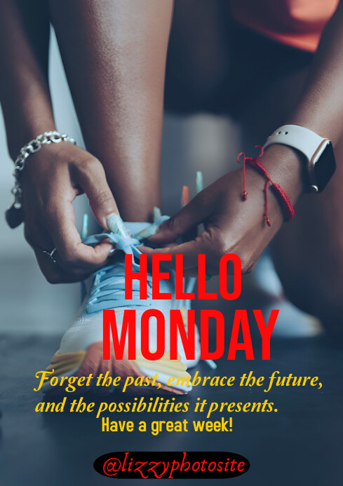 Copy of Purple Joyful Hello Monday Motivation Post A4 | PosterMyWall