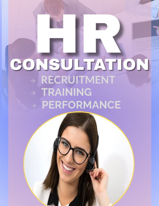 Purple Joyful Hr Consultation Flyer Template | PosterMyWall