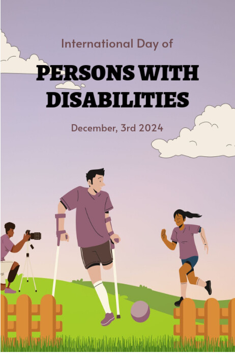 Copy of Purple Joyful International Day Of Persons With Disabilities ...