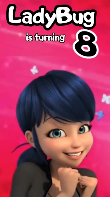 Plantilla de Purple Joyful Lady Bug Birthday Invitation In | PosterMyWall