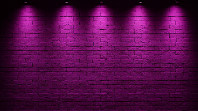 Joyful Purple Background Cellphone Screen Mockup. Joyful Young Black