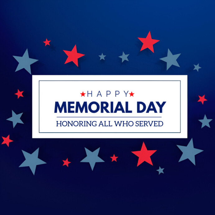Purple Joyful Memorial Day Instagram Post Template | PosterMyWall