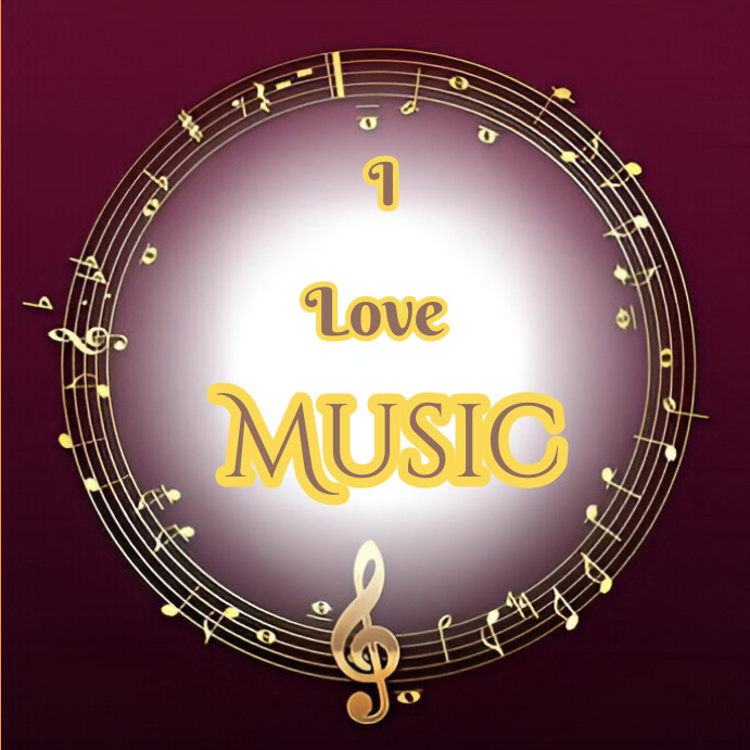 Purple Joyful Music Wall Art Instagram Post Templat | PosterMyWall