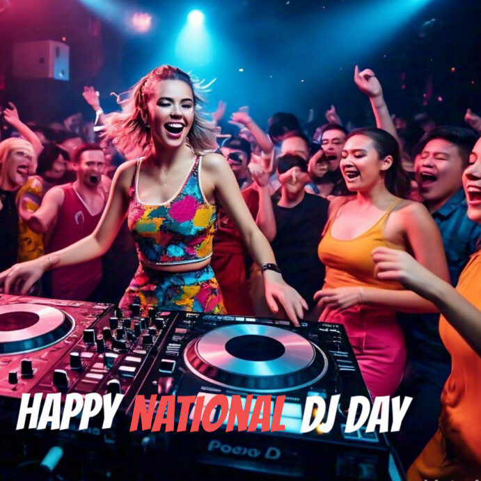 Purple Joyful National Dj Day Instagram Post Template | PosterMyWall