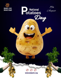 national potato chip day flyer Template | PosterMyWall