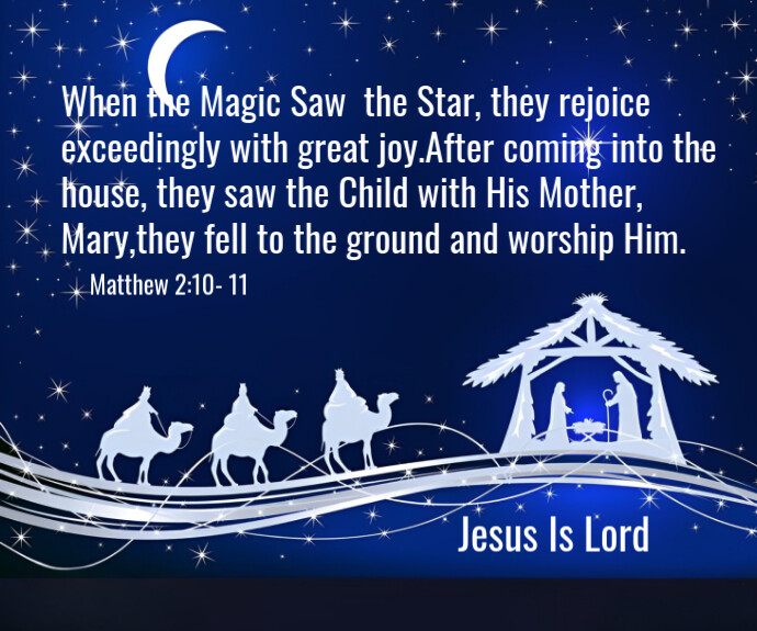 Purple Joyful Nativity Of Jesus Christ Medium Rectangle Template ...