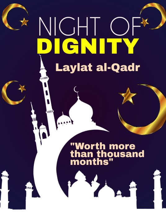 Purple Joyful Night Of Dignity Flyer (us Let Templat | PosterMyWall