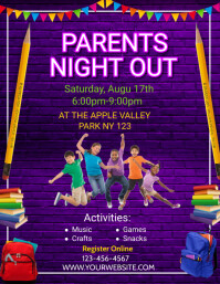 Parents' Night Out flyer Template | PosterMyWall
