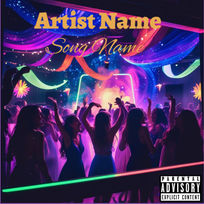 Copy of Purple Joyful Party Night Club Album Cover | PosterMyWall
