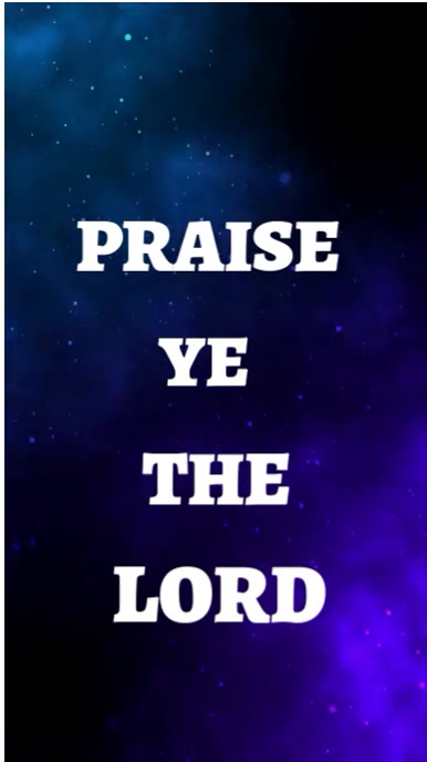 Plantilla de Purple Joyful Praise Ye The Lord Instagram Reel | PosterMyWall