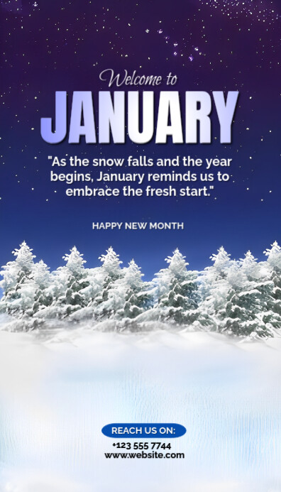 Purple Joyful Purple Background Pastel Welcome To January Business Card ...