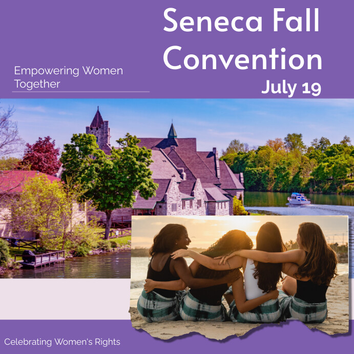 Plantilla de Purple Joyful Seneca Fall Convention Instagra | PosterMyWall