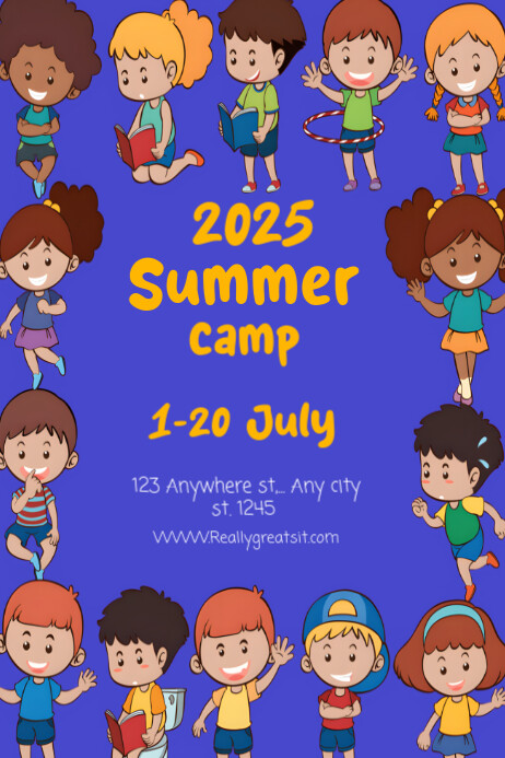 Summer Camp Poster Clipart