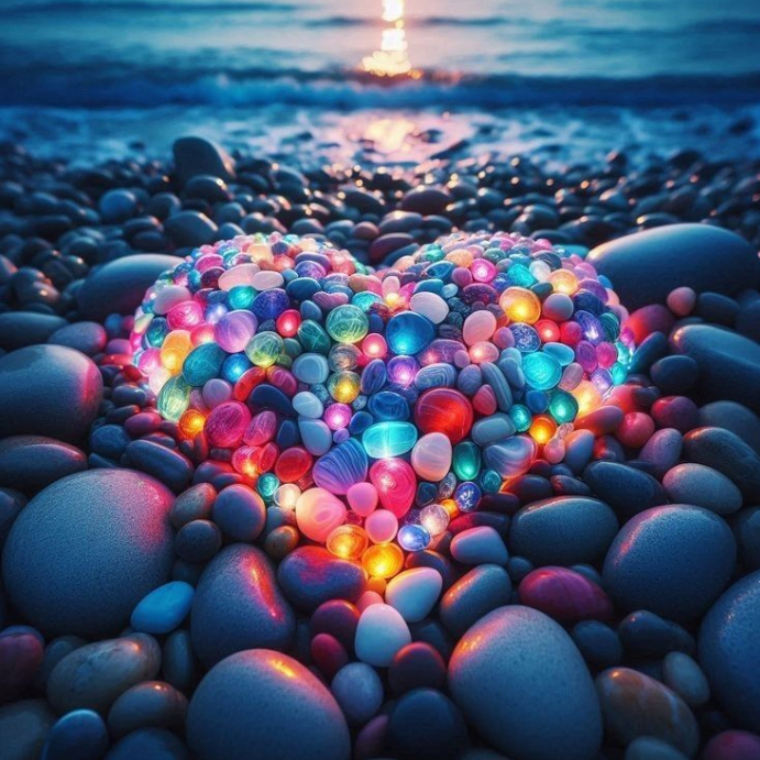Purple Joyful Sunset Beach Instagram Post Template | PosterMyWall