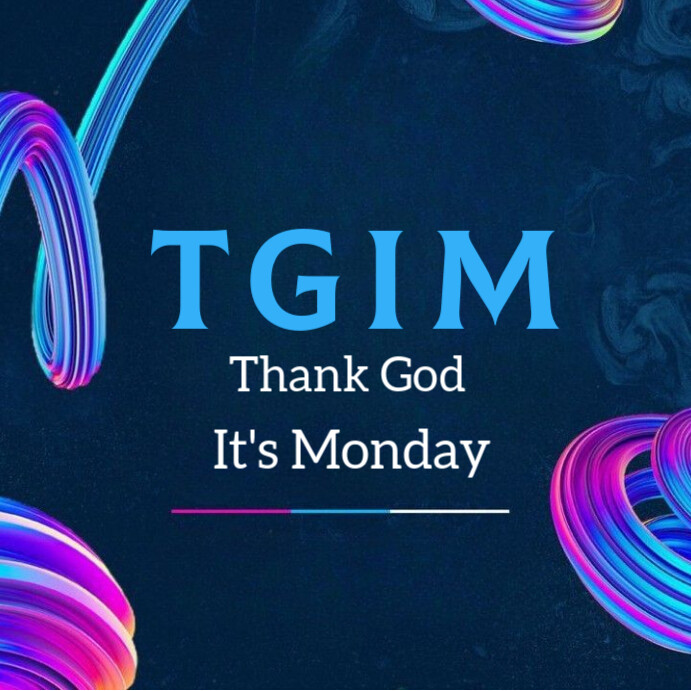 Purple Joyful Thank God It's Monday Template Instagram Post | PosterMyWall