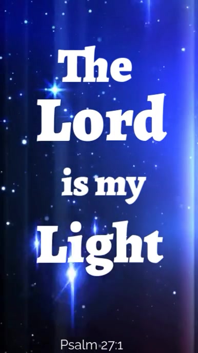 Modèle Purple Joyful The Lord Is My Light Instagram Reel | PosterMyWall