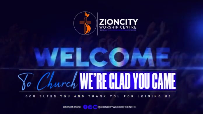 Plantilla de Purple Joyful Welcome To Church Dijital Display Twitter ...