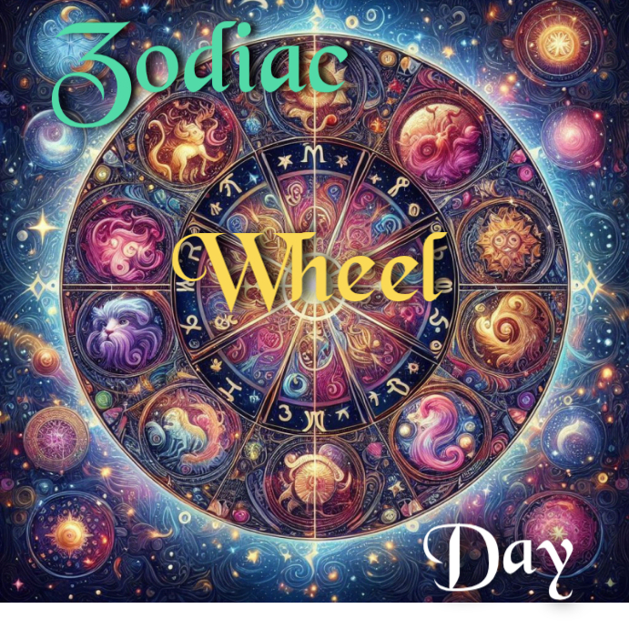 Purple Joyful Zodiac Wheel Day Instagram Post Template | PosterMyWall