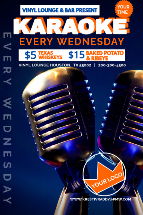 Copy of Purple Karaoke Wednesday Poster | PosterMyWall