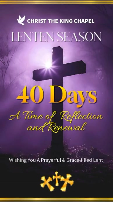 Purple Lenten Season Instagram Story Video Template | PosterMyWall