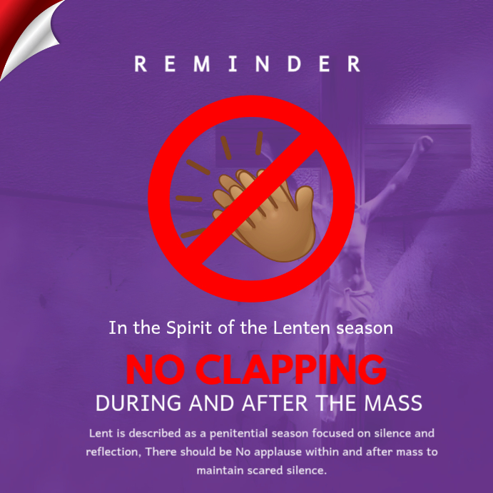 Purple Lenten Season Reminder Square Template | PosterMyWall