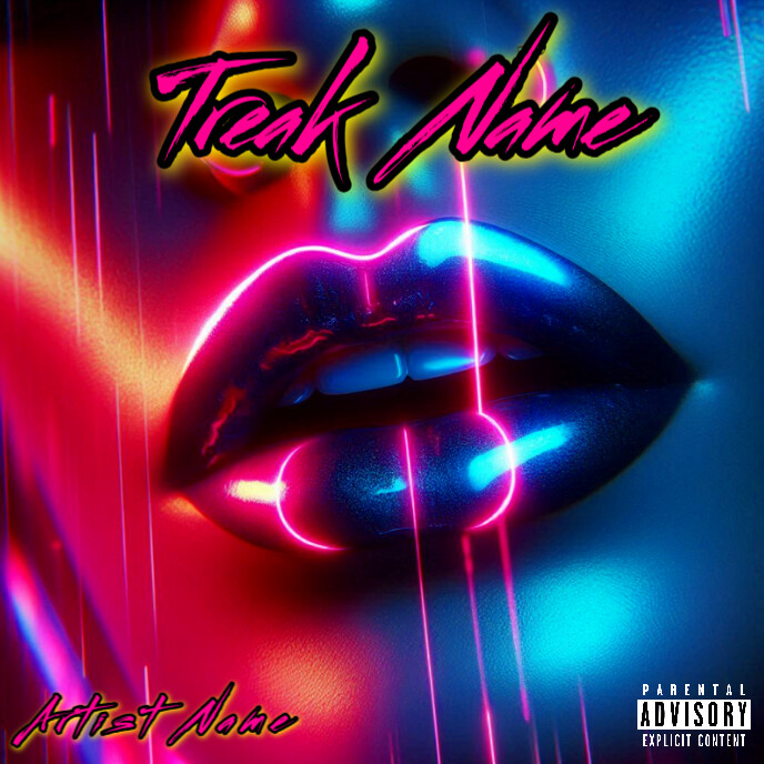 Copy of Purple Lips Song Cover Album Cover | PosterMyWall