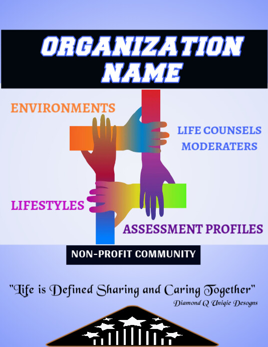 Purple List-based Community Life Services Non Profit Flyer (us Letter ...