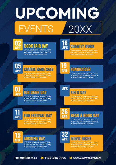 Purple List-based Event Program Template A4 | PosterMyWall