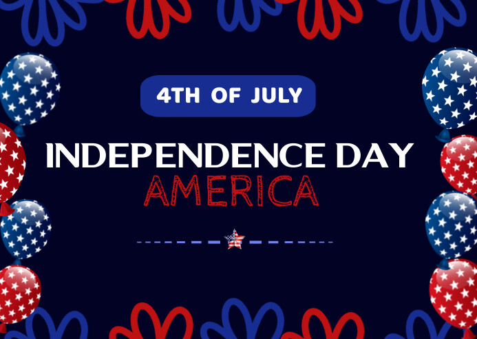 Purple Maximalist 4th July Independence Day A Template | PosterMyWall