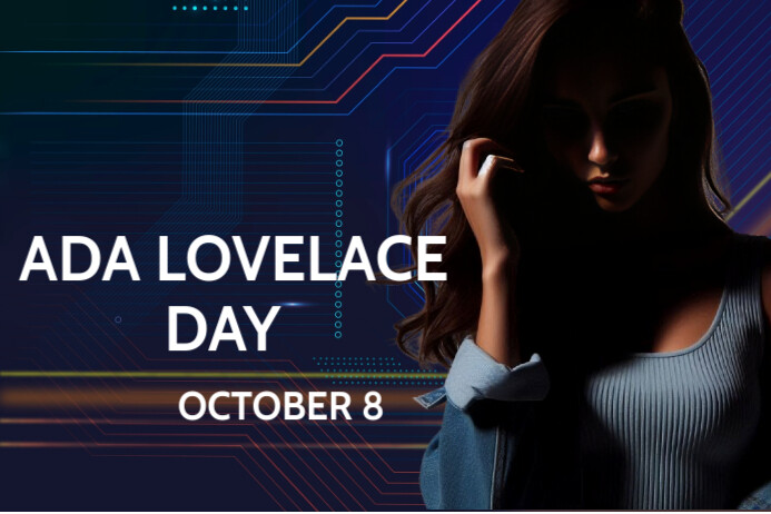 Purple Maximalist Ada Lovelace Day Poster Template | PosterMyWall