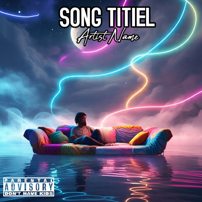 Purple Maximalist Album Cover Template | PosterMyWall