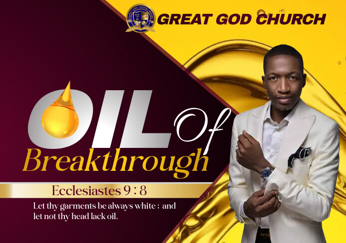 Purple Maximalist Anointing Oil Sticker A5 Template | PosterMyWall