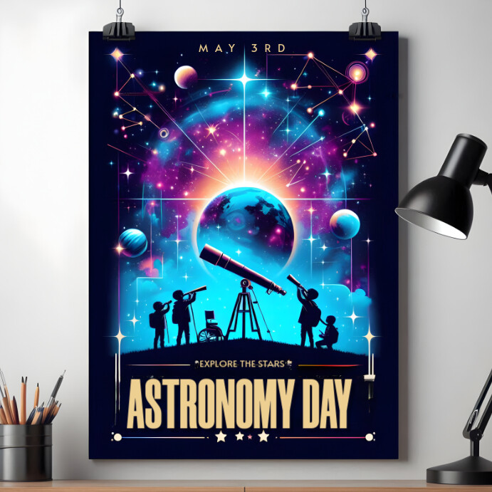 Copy of Purple Maximalist Astronomy Day Instagram Post | PosterMyWall
