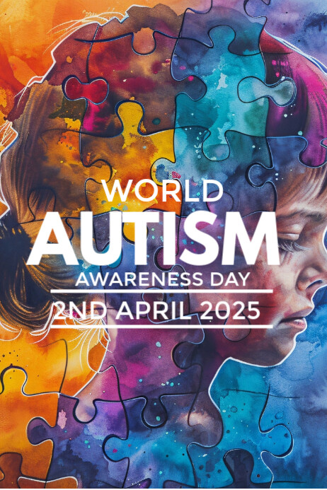 Copy of Purple Maximalist Autism Awareness Poster | PosterMyWall