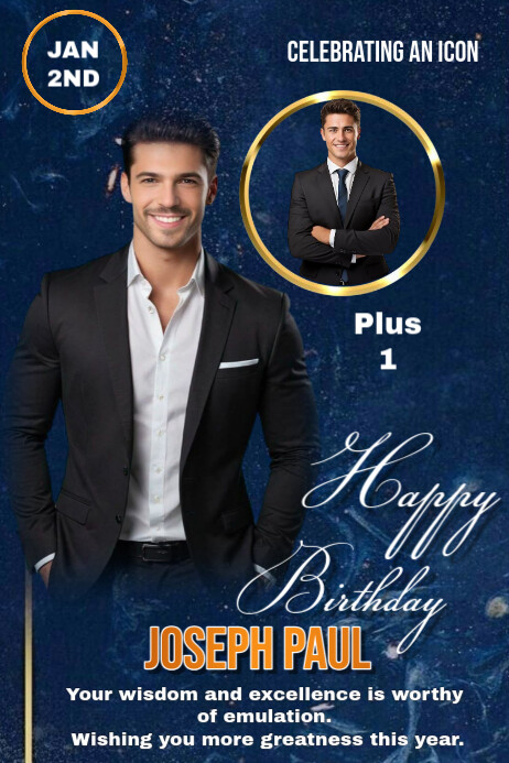 Purple Maximalist Birthday Poster Template | PosterMyWall