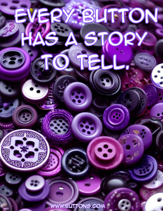 Copy of Purple Maximalist Buttons Flyer (us Letter) | PosterMyWall