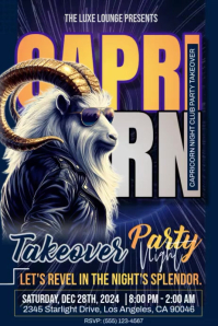Capricorn Party Ads Template | PosterMyWall