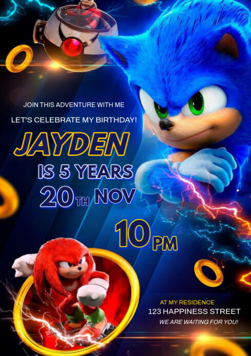 Copy of Purple Maximalist Cartoon Birthday Theme Party A4 | PosterMyWall