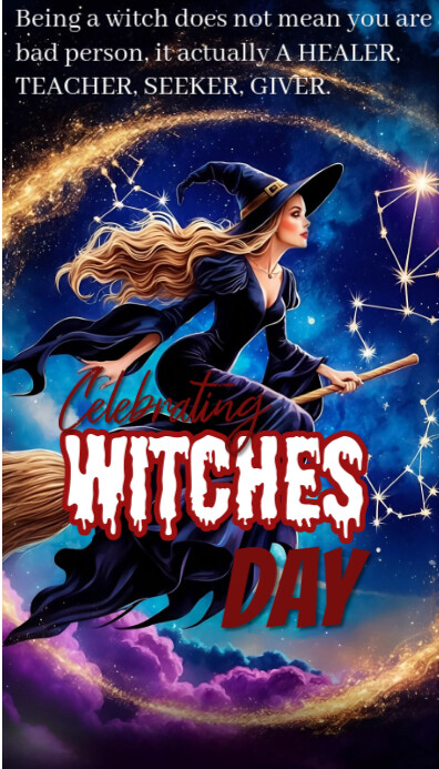 Copy of Purple Maximalist Celebrating Witches Day Business Card ...