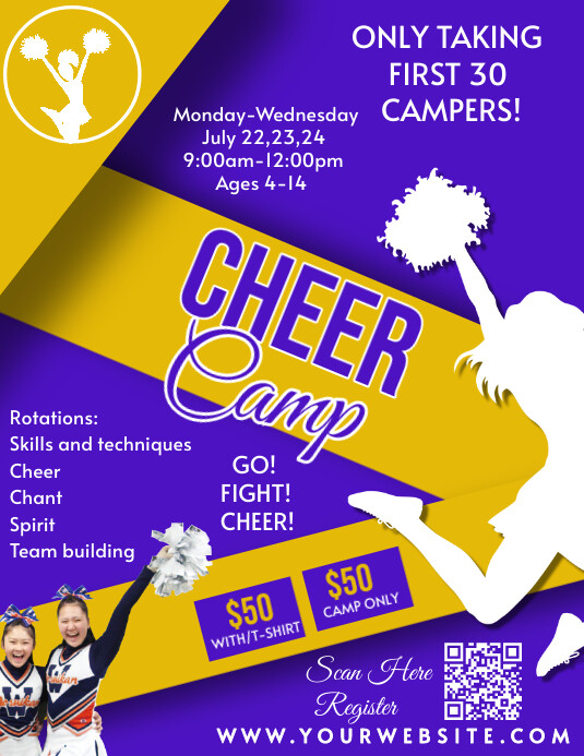 Cheer Camp Poster Ideas