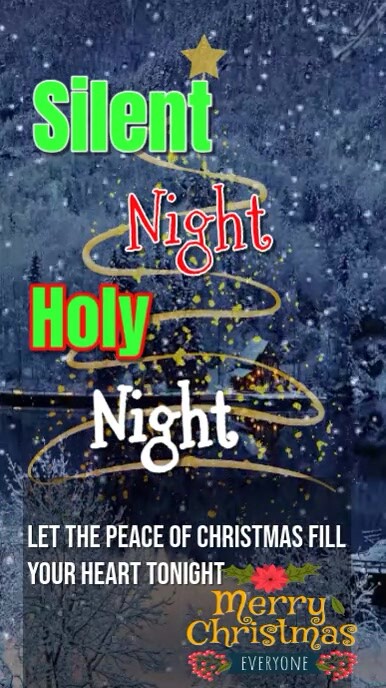 Copy of Purple Maximalist Christmas Eve Silent Night Instagram Story | PosterMyWall