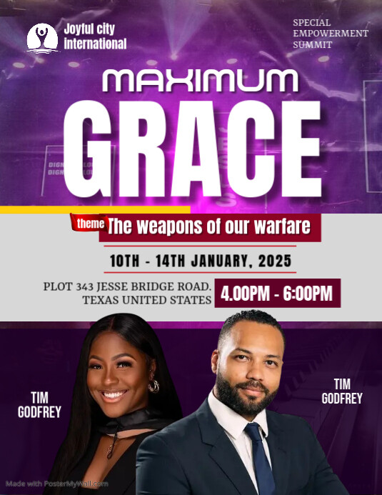 Purple Maximalist Church Flyer (us Letter) Template | PosterMyWall