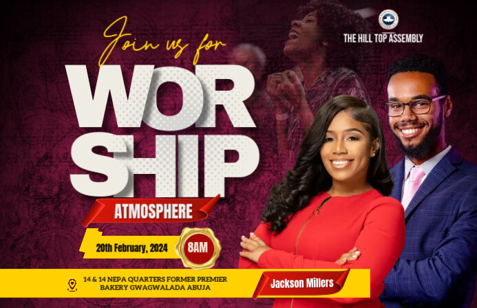 Purple Maximalist Church Flyer Tabloid Template | PosterMyWall