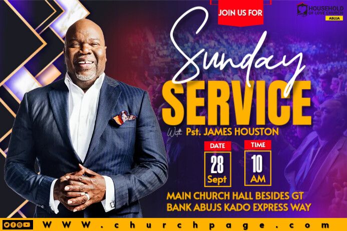 Purple Maximalist Church Poster Template | PosterMyWall