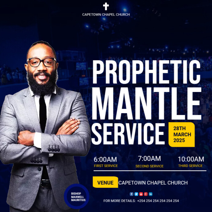 Purple Maximalist Church Prophetic Mantle Service Instagram Post ...