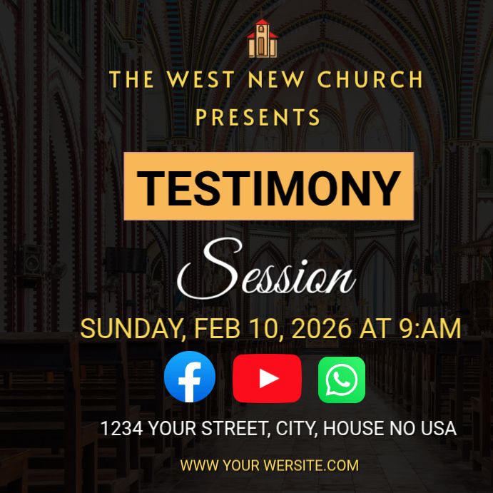 Copy of Purple Maximalist Church Testimony Session Digital Display (16: ...